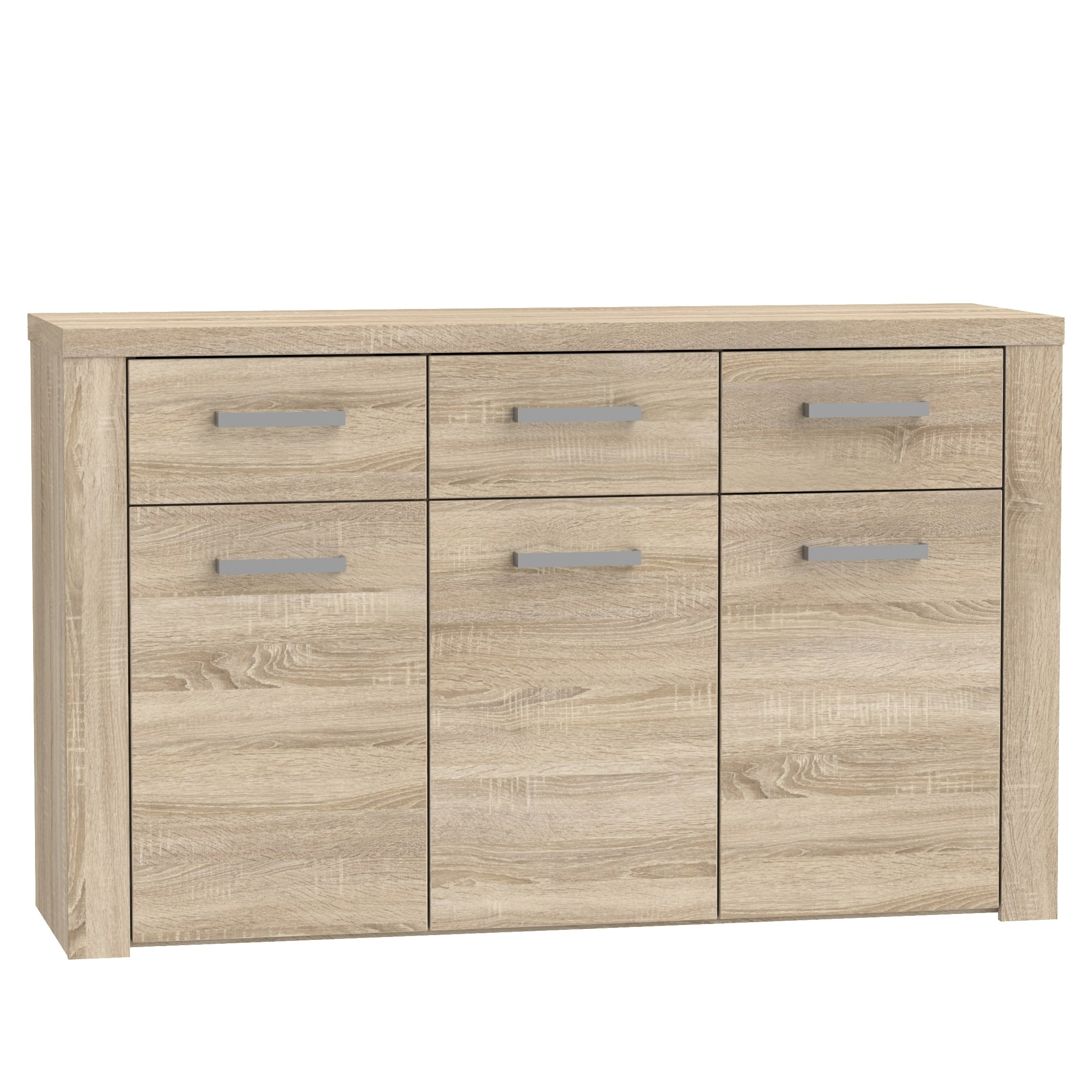 Stilvolle Poco Sideboard Sonoma Eiche Ebenbild
