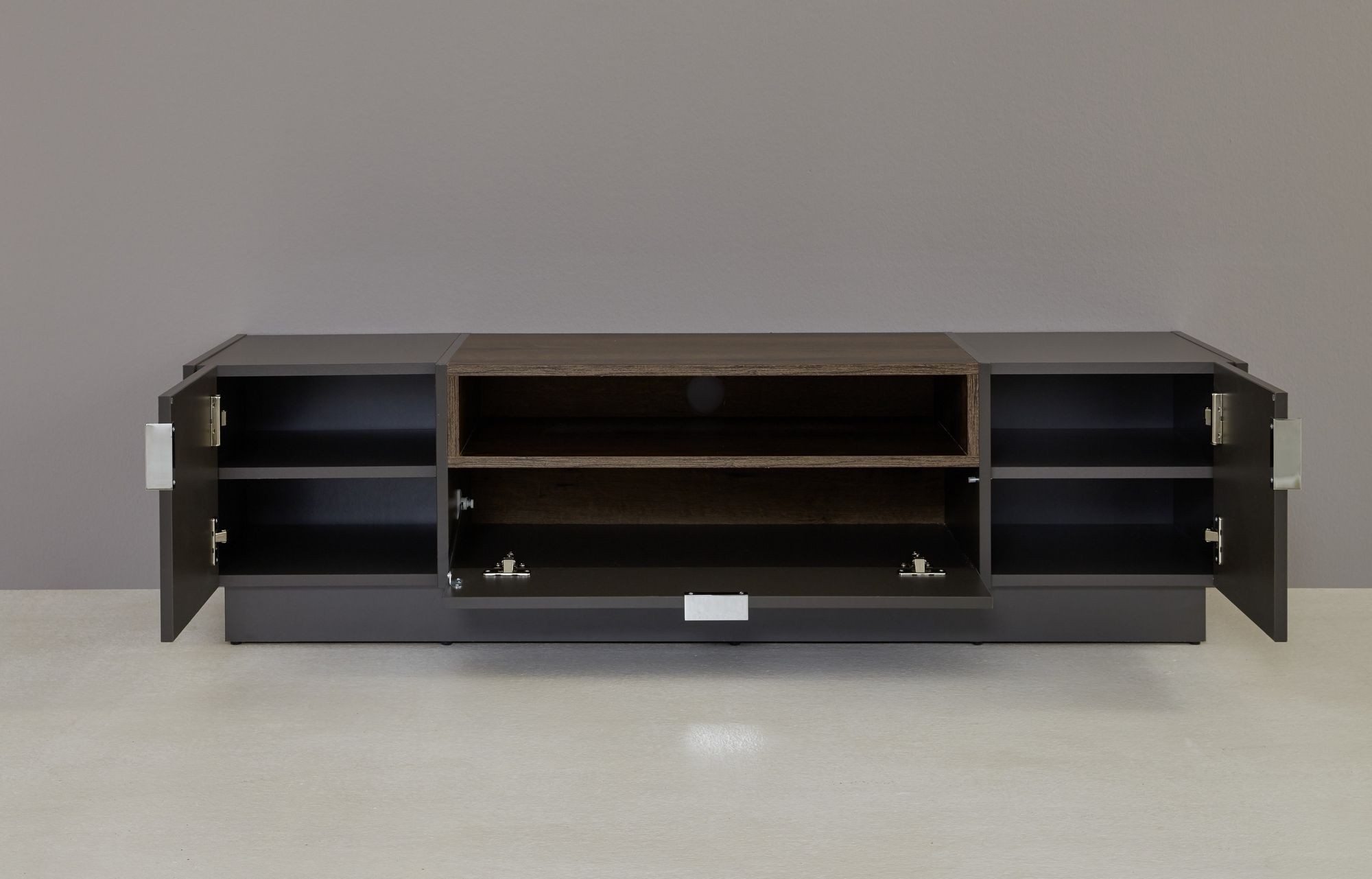 TV Lowboard Terra Grau Dekor Newfurn