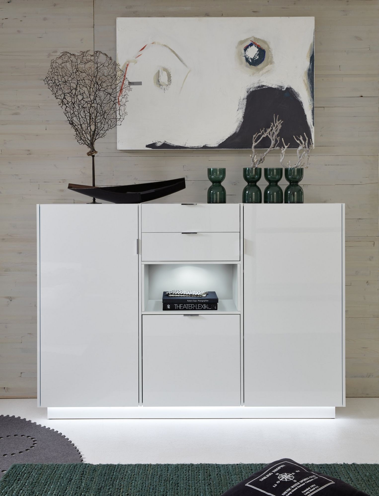 Erstaunlich Ikea Highboard Weiss Hochglanz Fotos