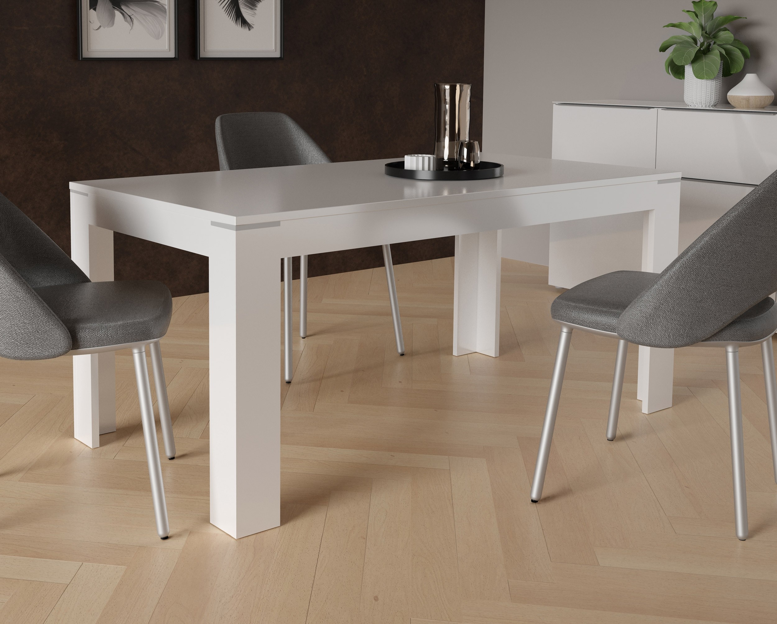 Esstisch Weiß Hochglanz Newfurn
