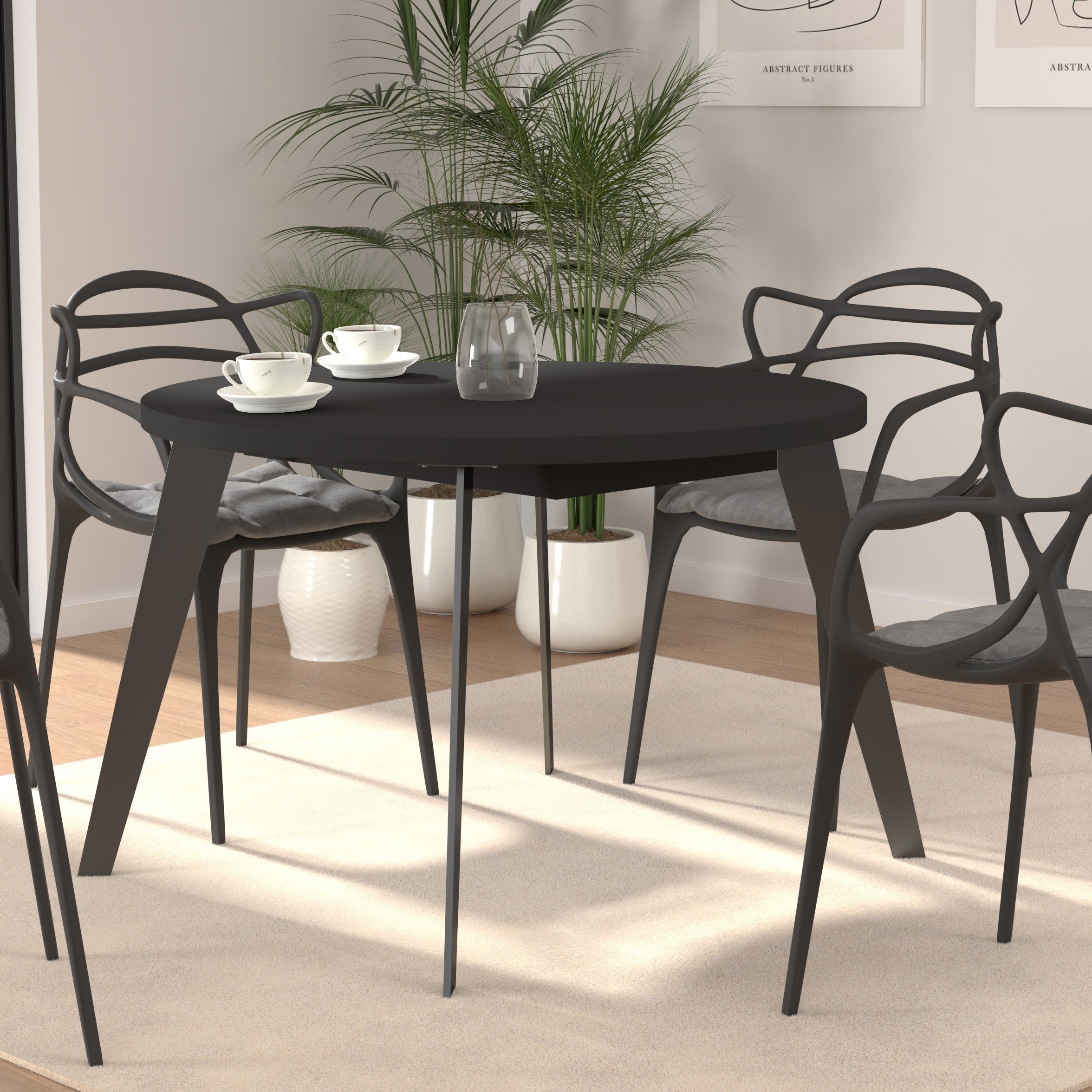 Esstisch Schwarz Newfurn