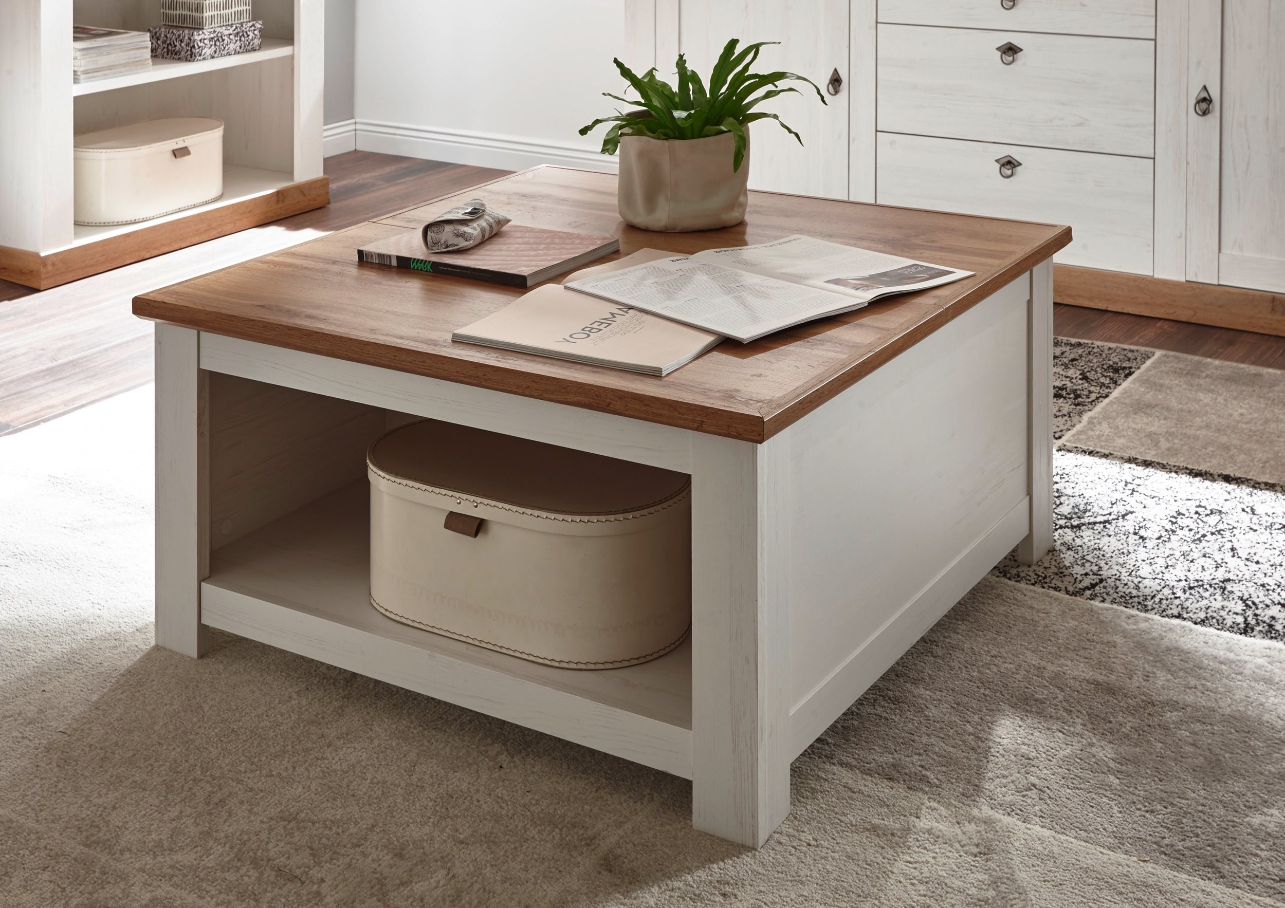 Couchtisch Pinie Weiss