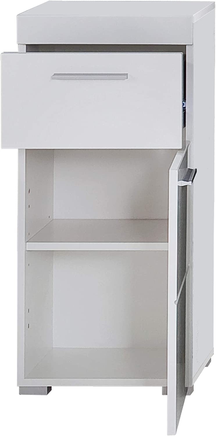 Kommode Weiß Weiß Hochglanz Newfurn